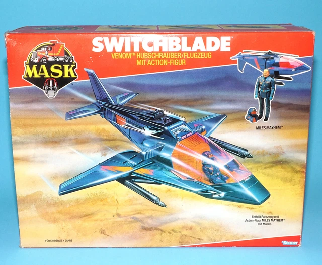 M.A.S.K SWITCHBLADE JET PLANE COMPLETE BOXED GERMAN EURO BOX 1980s ...