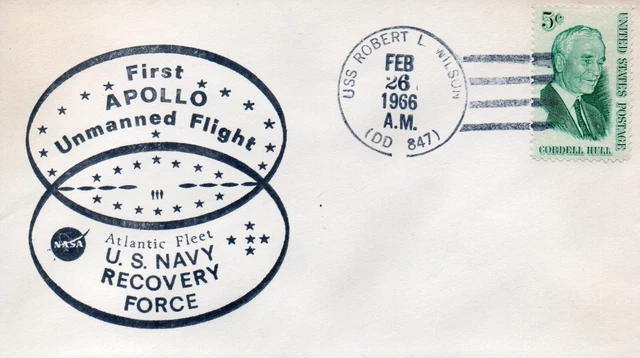 APOLLO 1 AS201 1st Apollo mission Recovery Force USS Robert WILSON ...