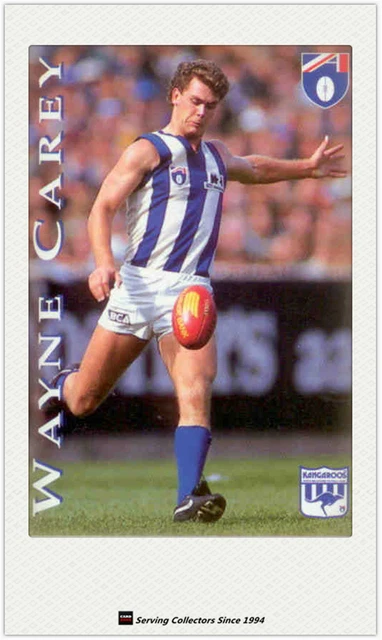 1995 HUNGRY JACK'S AFL Captains Trading Card #12 Wayne Carey (North ...