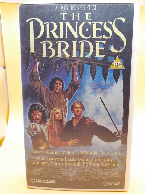 THE PRINCESS BRIDE VHS Tape with Board Game PG Vestron Pictures Peter ...