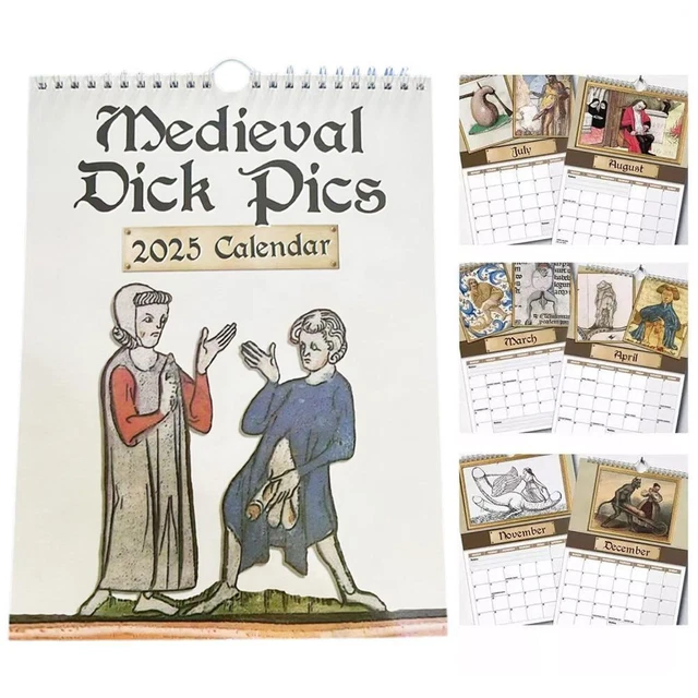 MEDIEVAL DICK PICS 2025 Calendar, Strange Medieval Dick WallCalendar ...