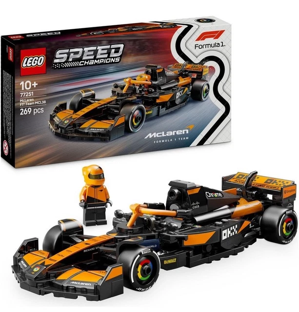 LEGO SPEED CHAMPIONS McLaren F1 Team MCL38 Race Car Toy - NEW SEALED IN ...