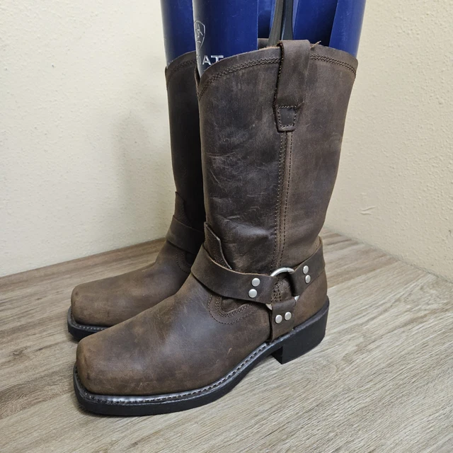 CODY JAMES CJ9995BL Harness Biker Boots Mens 9.5 W-Wide Brown Leather ...