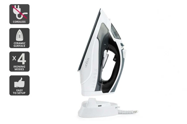 KOGAN DUOGLIDE CORDLESS and Corded Steam Iron, Irons & Press Irons ...