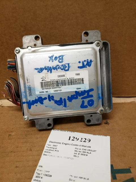 2007 CHEVROLET IMPALA TCM Transmission Control Module | 24230461 $25.00 ...