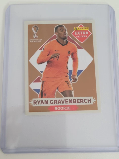 PANINI FIFA QATAR 2022 ~ RYAN GRAVENBERCH SILVER EXTRA STICKER figurina argento £10.09 - PicClick UK
