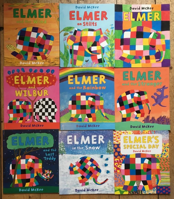 ELMER THE ELEPHANT Book Bundle x9 David McKee Paperback Childrens Books ...