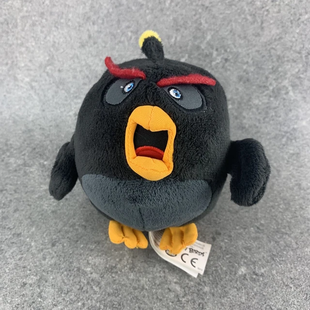 ANGRY BIRDS MOVIE 2016 BLACK BOMB Plush Toy Mouth Open 5” £8.63 ...