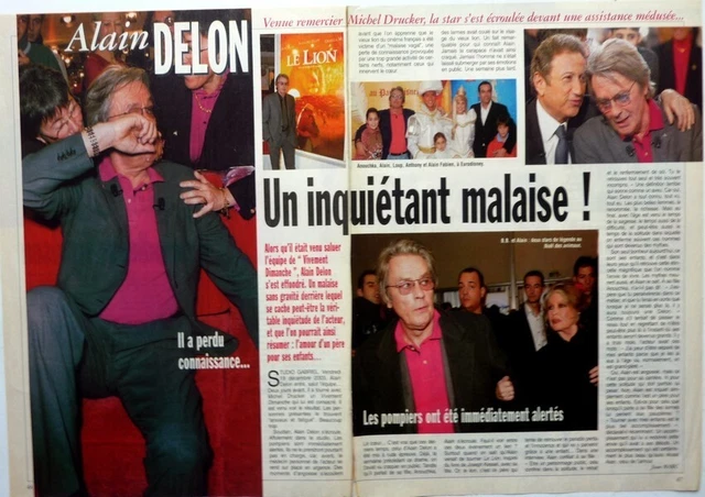 ALAIN DELON = coupure de presse 2 PAGES 2003 / FRENCH CLIPPING EUR 5,00 - PicClick FR