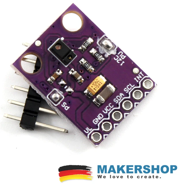 APDS-9960 SENSOR SPACING Gestures Color Brightness I2C Arduino ...