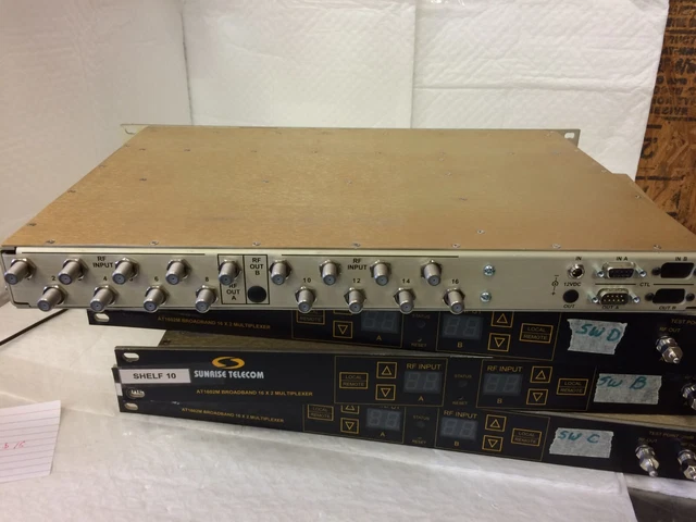 SUNRISE TELECOM AT1601M Broadband 16x1 Multiplexer *Ot33 $81.39 ...