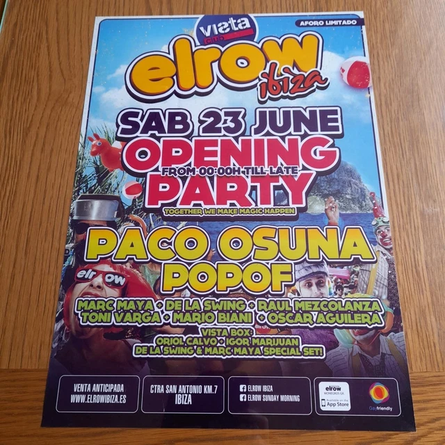 ELROW ERÖFFNUNGSPARTY 23.06.12 @ Privilege Club - Ibiza Club Poster ...