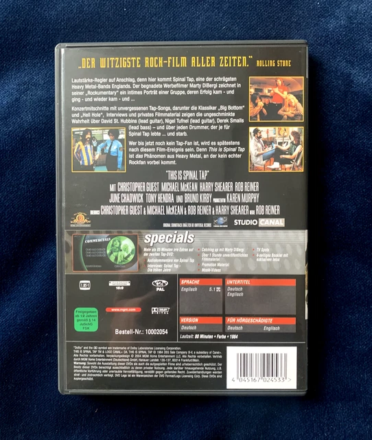 THIS IS SPINAL TAP von Rob Reiner – Special Edition Doppel-DVD im ...