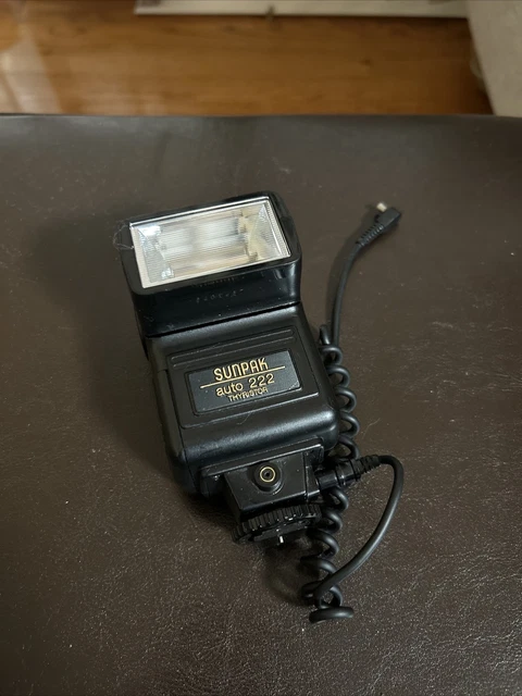 FLASH APPAREIL PHOTO thyristor Sunpak Auto 222 EUR 12,26 - PicClick FR