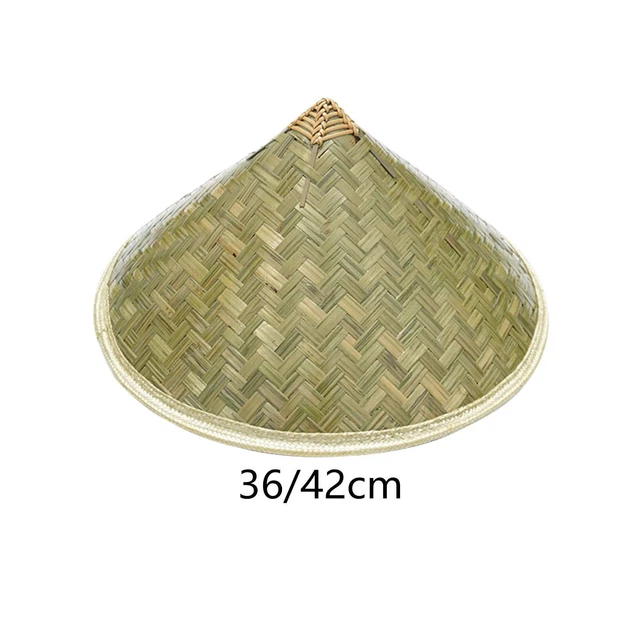 BAMBOO HAT HANDMADE Art Crafts Sun Hats Conical Hat for Outdoor Summer ...