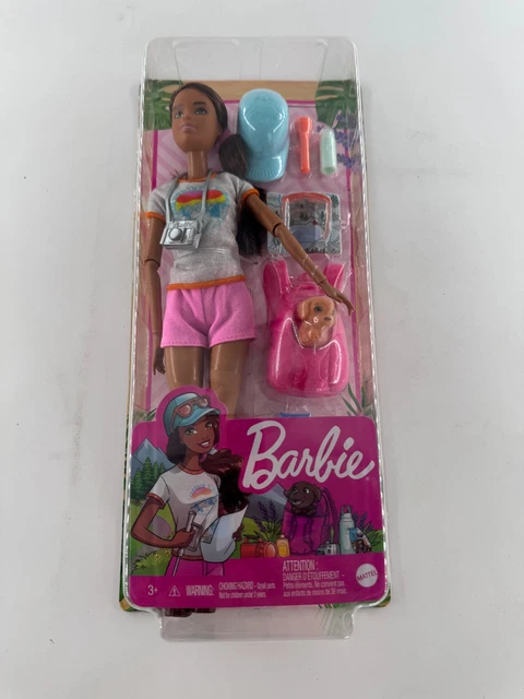 BARBIE SELF-CARE DOLL "You Can Be Anything" Hiking Doll w/Dog **NEW ...