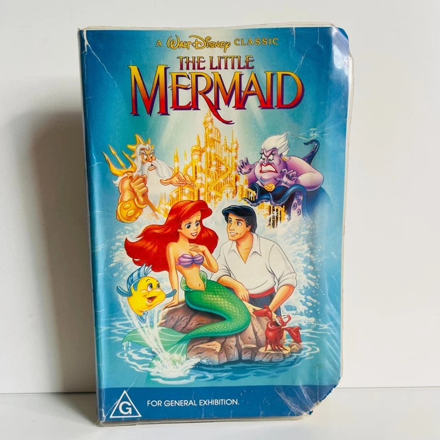 THE LITTLE MERMAID VHS Clamshell Walt Disney Classics Black Diamond ...