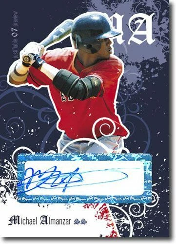 2007 MICHAEL ALMANZAR Rookie Autographe BLANC Auto RC #/200 EUR 5,45 ...