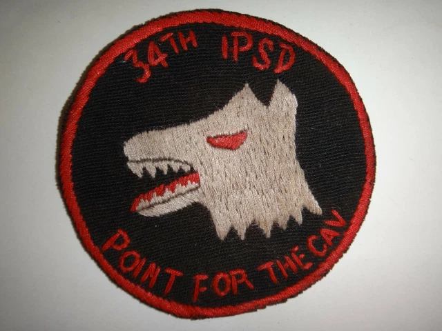 VIETNAM WAR US 34th Infantry Platoon Scout Dog POINT FOR THE CAV Hand ...