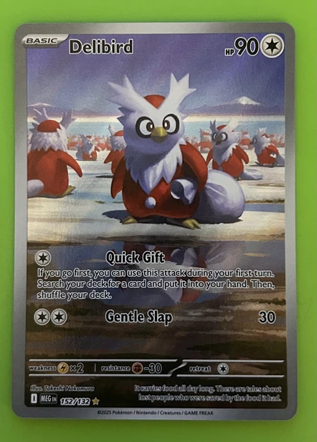 POKÉMON TCG MEGA Evolutions Delibird 152/132 Illustration Rare £4.49 ...