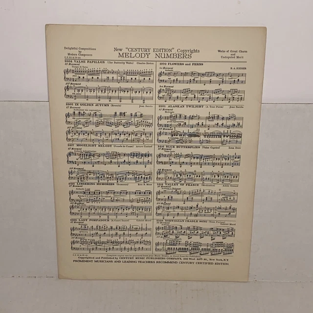 ANTIQUE 1920 MONASTERY Bells Piano Sheet Music by Lefebure Wely $33.77 ...