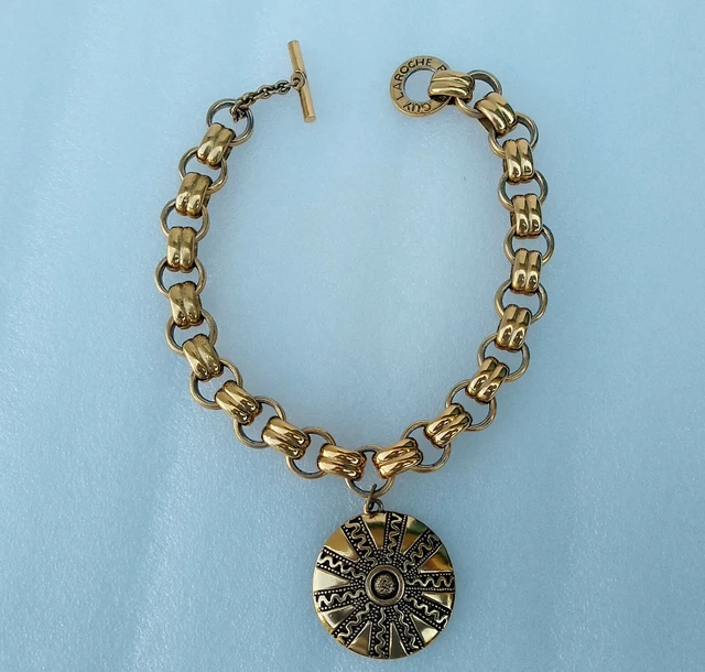 GUY LAROCHE PARIS bijoux Collier ras de cou Createur Couture parfum ...
