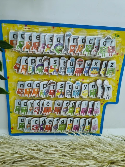 ALPHABLOCKS CBEEBIES THICK Letters 63 tiles phonics gift new preschool ...