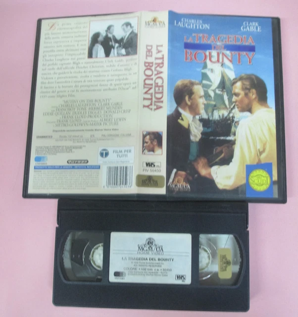 VHS FILM LA TRAGEDIA DEL BOUNTY 1996 Charles Laughton Clark Gable (F161 ...