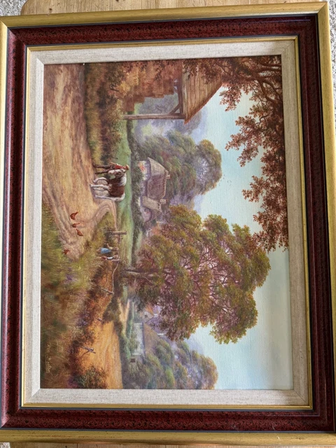 RON BEATON ORIGINAL oil painting. BACK TO LUNCH £113.03 - PicClick UK