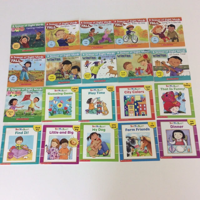 SIGHT WORD SEASONS Phonics Readers Kindergarten 1st Grade 20 Picture ...