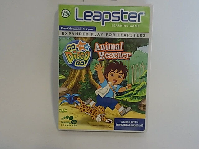 LEAPSTER LEAPFROG Learning Game: Go Diego Go Animal Rescuer $8.70 ...