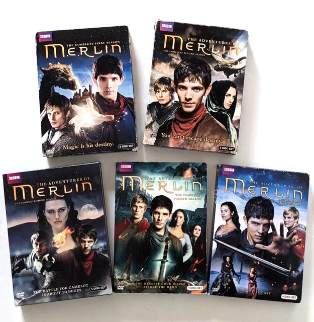BBC THE ADVENTURES Of Merlin The Complete Series DVD All Five Seasons £ ...