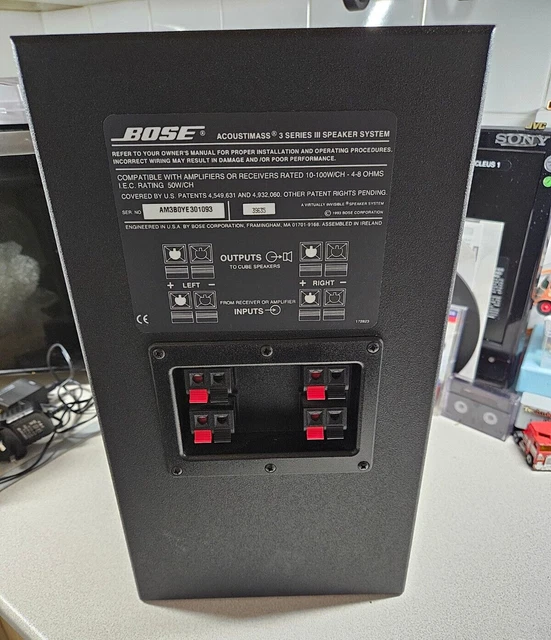 BOSE ACOUSTIMASS 3 Series Iii Passive Subwoofer £59.00 - PicClick UK