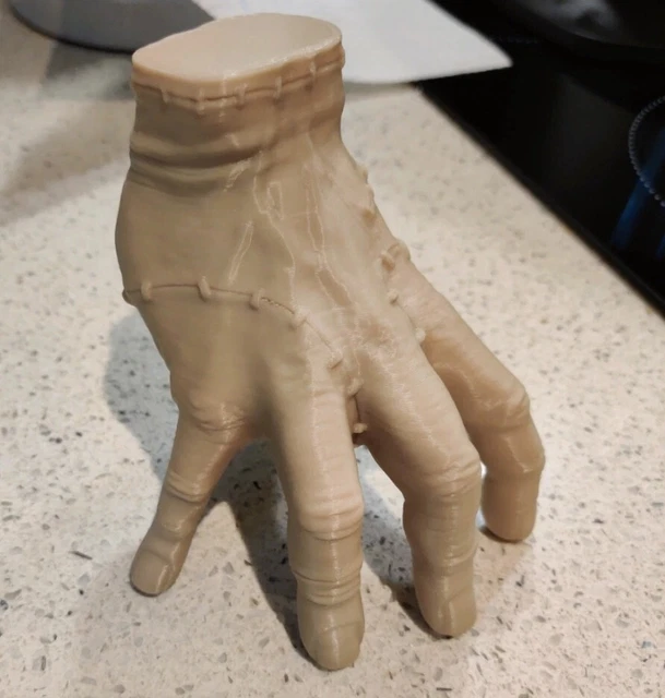 WEDNESDAY ADDAMS THING Middle Finger 3D Printed Collectible Designed By ...