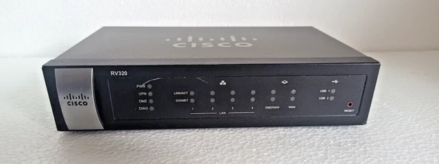 CISCO RV320 DUAL Gigabit WAN VPN Router $95.00 - PicClick