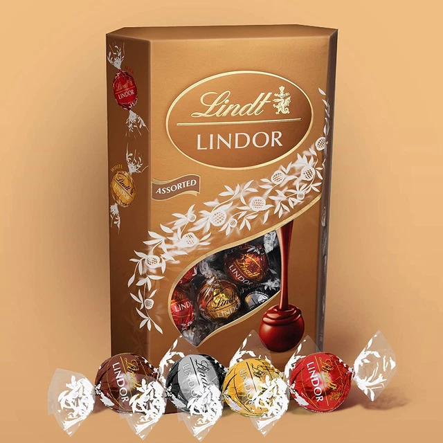 LINDT LINDOR ASSORTED Chocolate Truffles Box, 600g £13.60 - PicClick UK