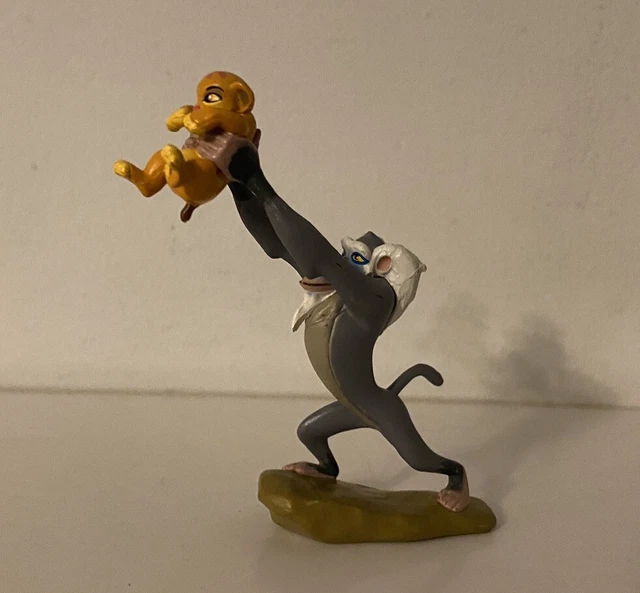 DISNEY LION KING Vintage 90s Rafiki Holding Up Baby Simba Figure £6.95 ...