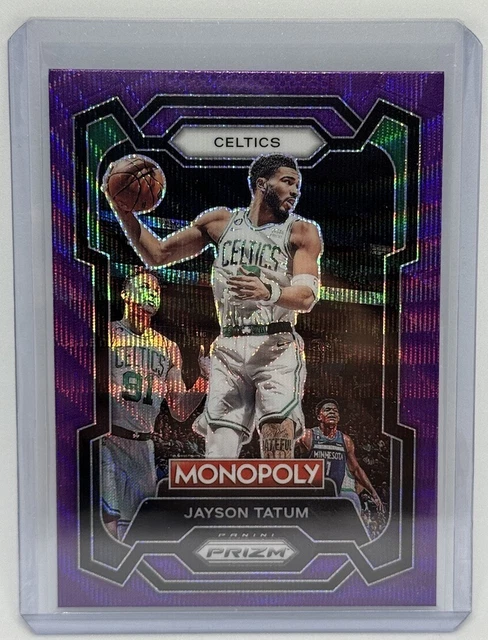 JAYSON TATUM PURPLE WAVE Prizm 2023-24 Monopoly Boston Celtics #7 EUR 5 ...
