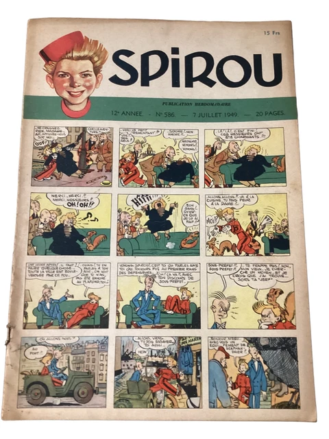 ANCIENNE REVUE SPIROU Vintage Bande Dessinée Livre Pas Lucky Luke Astérix 1949 EUR 4,00 ...