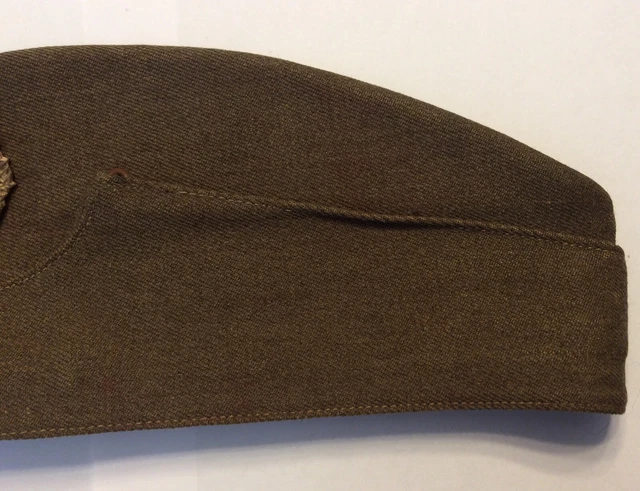 ORIGINAL WW2 CANADA Royal Canadian Engineers Wedge Cap & Badge Named ...