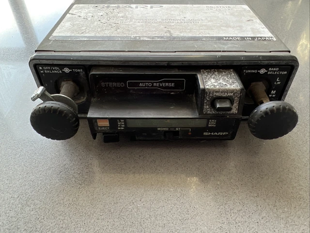 VINTAGE SHARP CAR RADIO CASSETTE MODEL RG-5751E FROM VW T2 Bay Camper ...