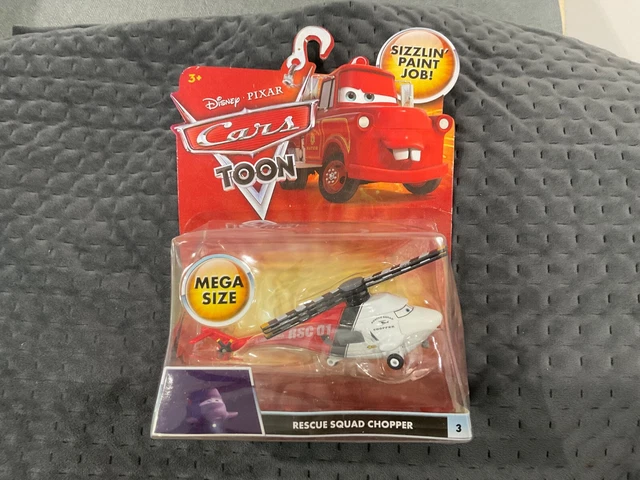 DISNEY PIXAR CARS Toon Rescue Squad Chopper Mega Size BNIB never opened ...