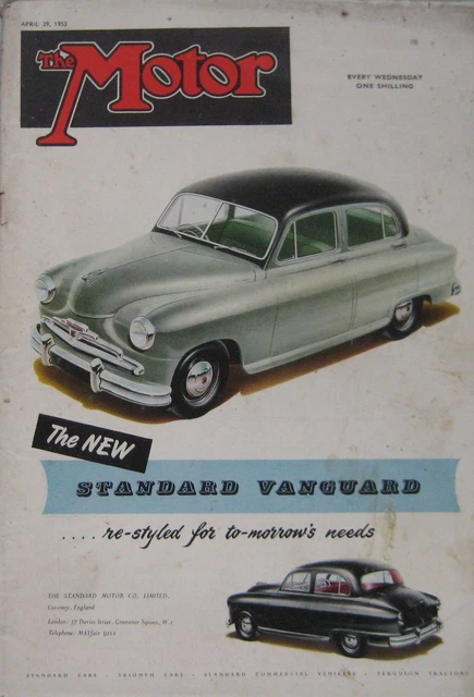 MOTOR MAGAZINE 29/4/1953 featuring Renault road test, Berkeley ...