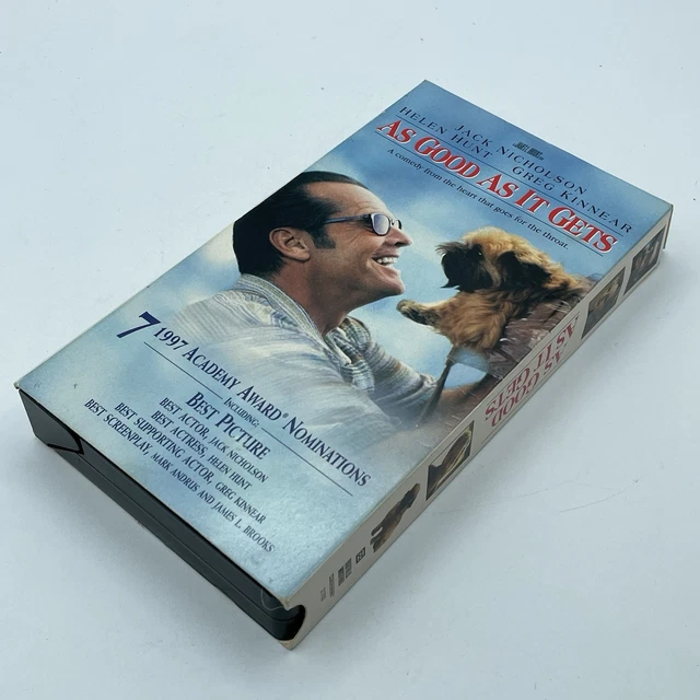 AS GOOD AS It Gets (VHS, 1998) Jack Nicholson, Helen Hunt, Greg Kinnear ...