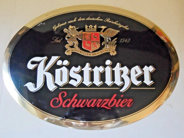 TABELLA INSEGNA BIRRA Kostriker In Metallo 30X40 Anni 70 Vintage EUR 19 ...