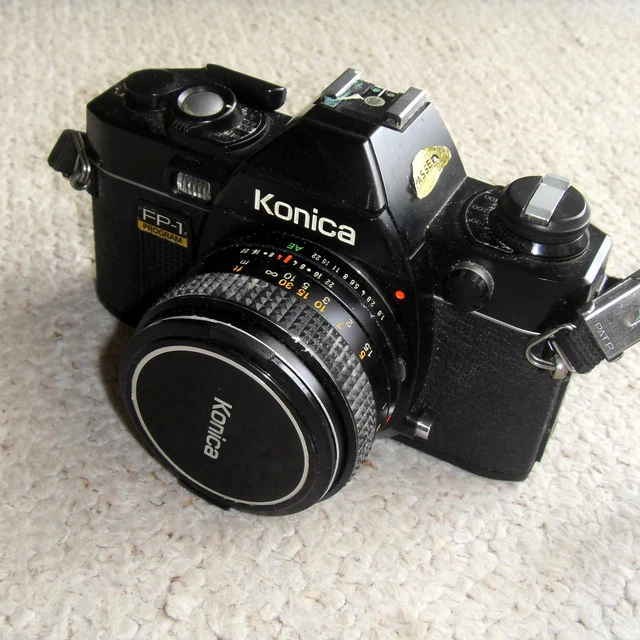 ANTIQUE KONICA FP1 Program Camera + Konica Film Camera Lens £174.59 ...