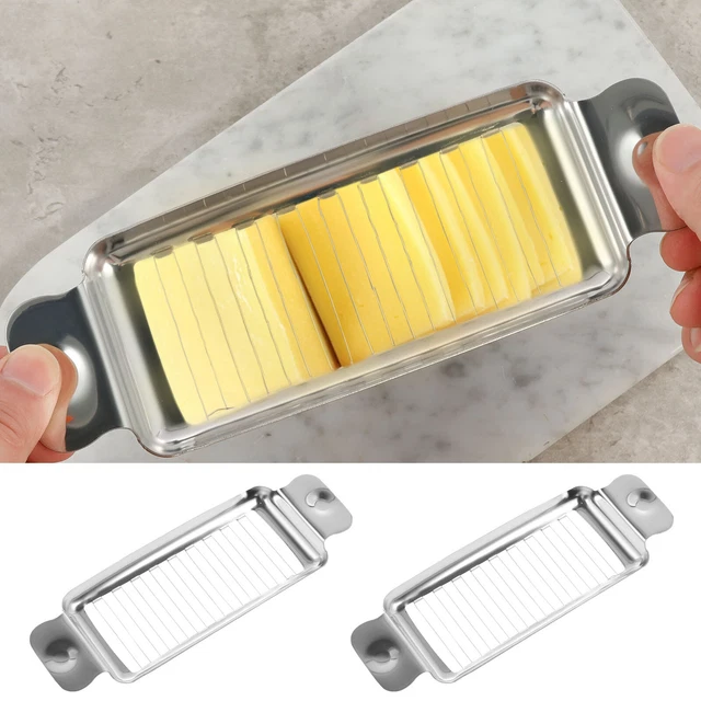 BUTTER SLICER CUTTER Stainless Steel Cheese Slicer Multipurpose Cheese↫ ...
