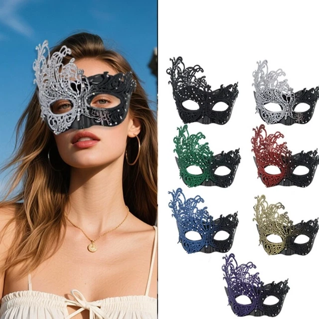 GOTHIC HALF MASK With Elastic Band Breathable Design Halloween ...