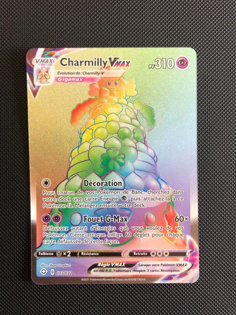 CARTE POKEMON CHARMILLY 073/072 Vmax Secrète Epée et Bouclier 4,5 EB4.5 ...