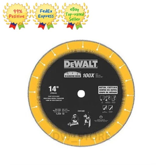 DEWALT DW8500 14& Diamond Edge Chop Saw Wheel NEW EXPRESS £102.67 ...